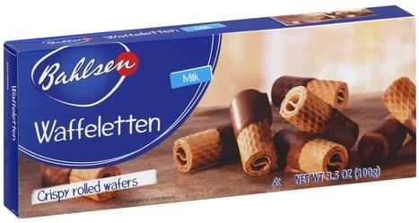 Bahlsen Milk Waffeletten - 3.5 oz, Nutrition Information | Innit