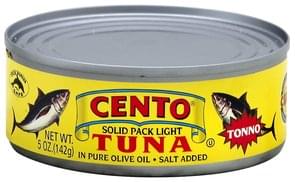 Cento Solid Pack Light Tuna - 5 oz, Nutrition Information | Innit