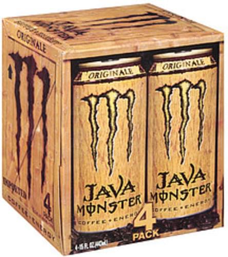 Monster Java Originale 16 Oz Energy Drink - 4 pkg, Nutrition ...