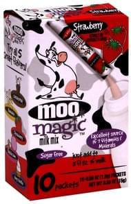 Moo Magic Strawberry Milk Mix - 10 ea, Nutrition Information | Innit