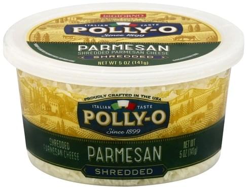 Polly O Shredded, Parmesan Cheese - 5 oz, Nutrition Information | Innit