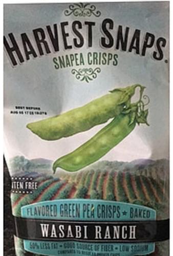 Harvest Snaps Wasabi Ranch Snapea Crisps - 28 g, Nutrition Information ...