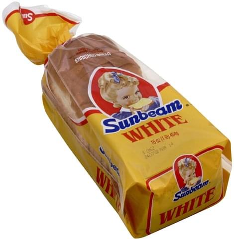 Sunbeam Enriched White Bread - 16 oz, Nutrition Information | Innit