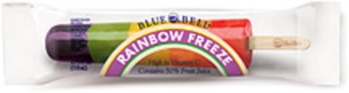 Blue Bell Rainbow Freeze Bar - 3.75 oz, Nutrition Information | Innit