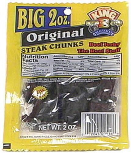 King B Beef Jerky Steak Chunks Original Flavor 2 Oz Nutrition Information Innit