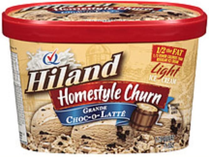 Hiland Homestyle Churn Grand Choc O Latte Light Ice Cream 1 75 Qt