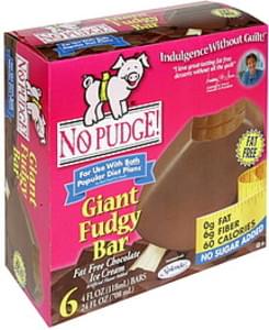 No Pudge Giant Fudgy Bar - 6 ea, Nutrition Information | Innit