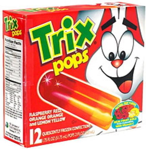 Trix Assorted Flavors Frozen Pops - 12 ea, Nutrition Information | Innit