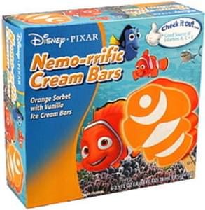 Disney Nemo-rrific Cream Ice Cream Bars - 6 ea, Nutrition Information ...