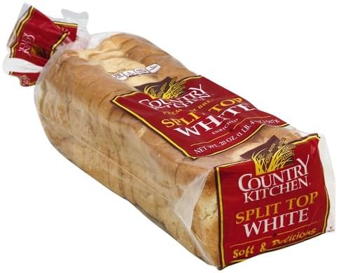Country Kitchen Premium, Enriched, Split Top White Bread - 20 oz ...