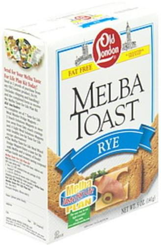 Old London Rye Melba Toast - 5 oz, Nutrition Information | Innit