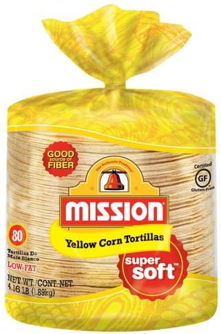 Mission Yellow Corn Tortillas - 80 ea, Nutrition Information | Innit