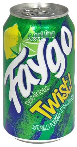 Faygo Lemon Lime Flavored Soda - 12 oz, Nutrition Information | Innit
