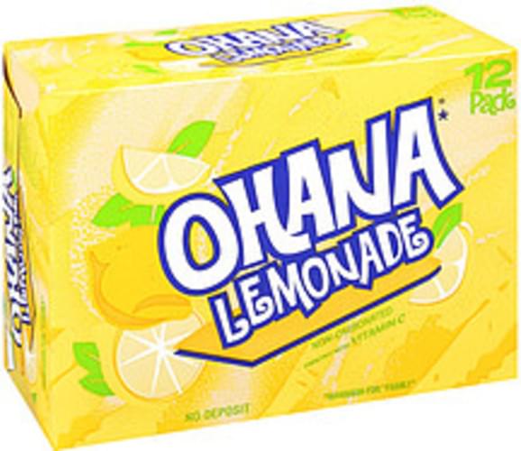 Ohana* Non-Carbonated Lemonade - 12 pkg, Nutrition Information | Innit