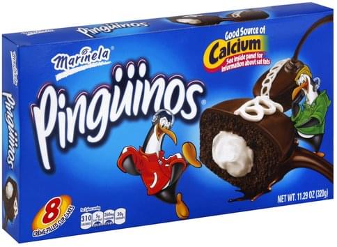 Marinela Pinguinos Cup Cakes - 8 ea, Nutrition Information | Innit