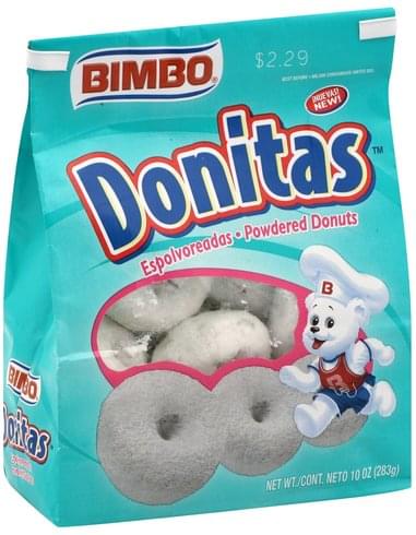 Bimbo Powdered Donuts - 10 oz, Nutrition Information | Innit