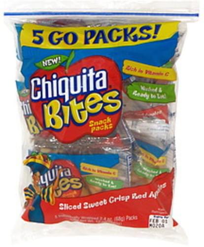 Chiquita Snack Packs Sliced Sweet Crisp Red Apples - 5 ea, Nutrition ... Chiquita Snack Packs Sliced Sweet Crisp Red Apples - 5 ea, Nutrition ...