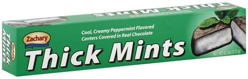 Zachary Thick Mints - 6.1 oz, Nutrition Information | Innit
