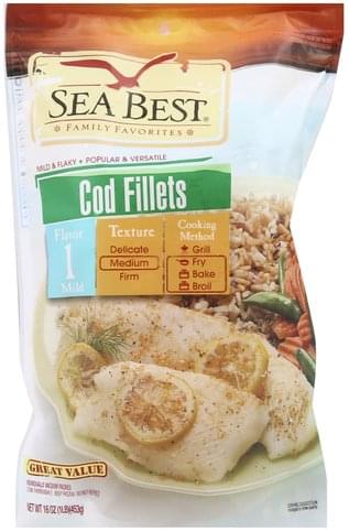 Sea Best Cod Fillets - 16 oz, Nutrition Information | Innit