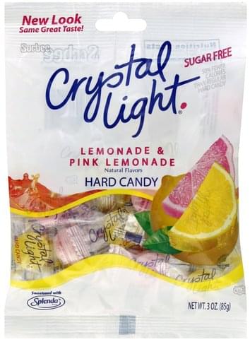 Crystal Light Sugar Free, Lemonade & Pink Lemonade Hard Candy - 3 oz ...