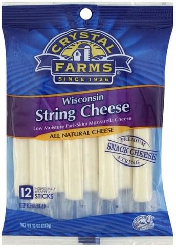 Nutrition Information Crystal Farms String Cheese | Besto Blog