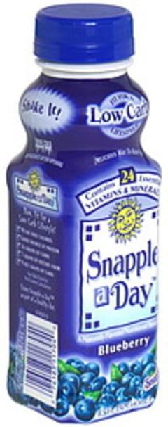 Snapple Blueberry Nutritional Beverage - 11.5 oz, Nutrition Information ...