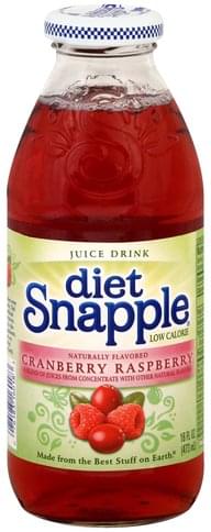 Snapple Diet Juice Drink, Low Calorie, Cranberry Raspberry, Diet Juice ...
