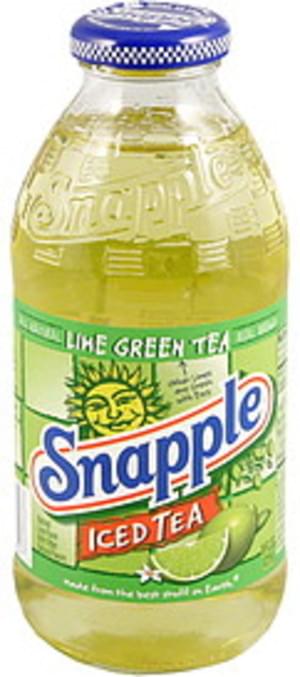Snapple Lime Green Tea Iced Tea - 16 oz, Nutrition Information | Innit