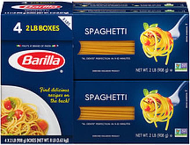 Barilla Spaghetti Nutrition Label