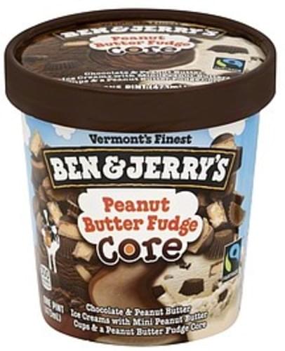 Ben And Jerrys Peanut Butter Fudge Core Ice Cream 1 Pt Nutrition Information Innit