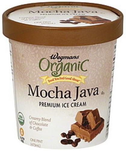 Wegmans Premium, Organic, Mocha Java Ice Cream - 1 pt, Nutrition ...
