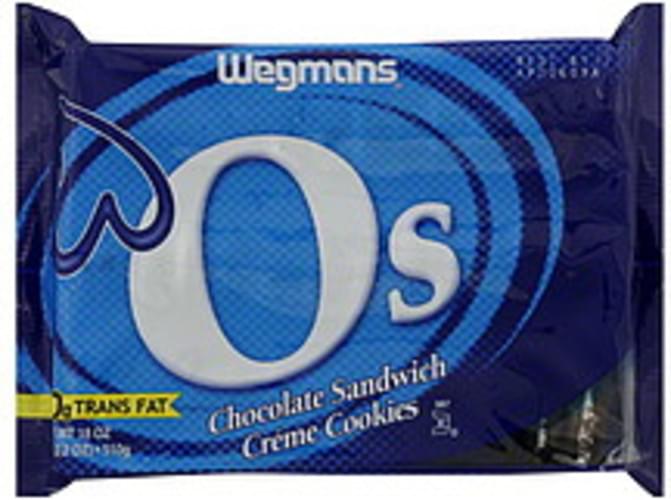 Wegmans Sandwich, Crème, W Os, Chocolate Cookies - 18 oz, Nutrition ...
