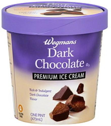 Wegmans Dark Chocolate Ice Cream 1 Pt Nutrition Information Innit