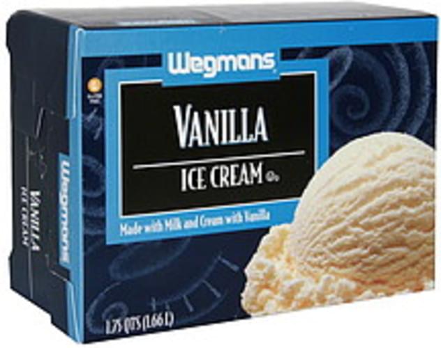 Wegmans Vanilla Ice Cream 1 75 Qt Nutrition Information Innit