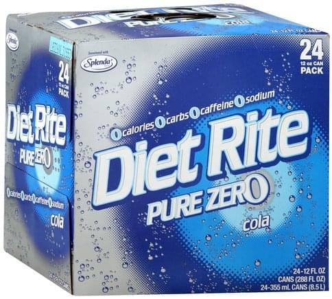 Diet Rite Cola - 24 ea, Nutrition Information | Innit