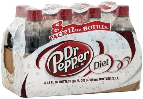 Dr Pepper Diet Soda - 8 ea, Nutrition Information | Innit