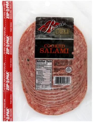 Russer Cooked Salami - 8 oz, Nutrition Information | Innit