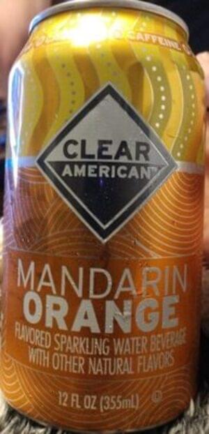 Clear American Mandarin Orange Sparkling Water - 355 ml, Nutrition Information | Innit