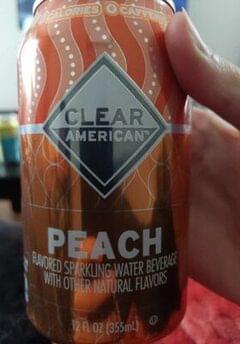 Clear American Golden Peach Sparkling Water - 355 ml, Nutrition ...