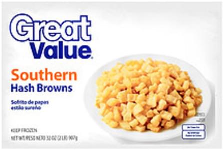 Great Value Hash Brown Patties - 22.5 oz, Nutrition Information | Innit