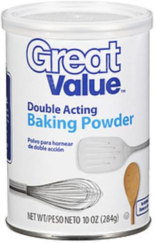 Great Value Double Acting Baking Powder - 10 oz, Nutrition Information ...