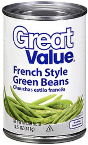 Great Value French Style Green Beans 145 Oz Nutrition Information Innit