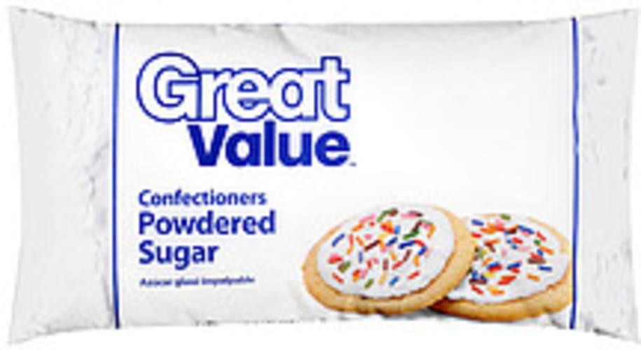 Great Value Confectioners Powdered Sugar - 32 oz, Nutrition Information ... Great Value Confectioners Powdered Sugar - 32 oz, Nutrition Information ...