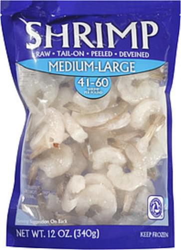 Walmart Raw Peeled Deveined With Tail On Shrimp 12 Oz Nutrition