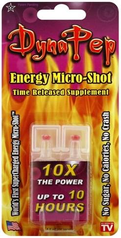Dyna Pep Concentrated, Time Released Energy Micro-Shot - 2 ea ...