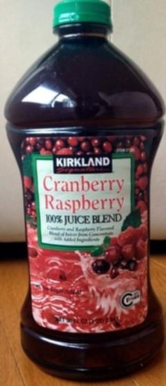 Kirkland Signature Cranberry Raspberry Blend of 5 Juices - 240 ml ...