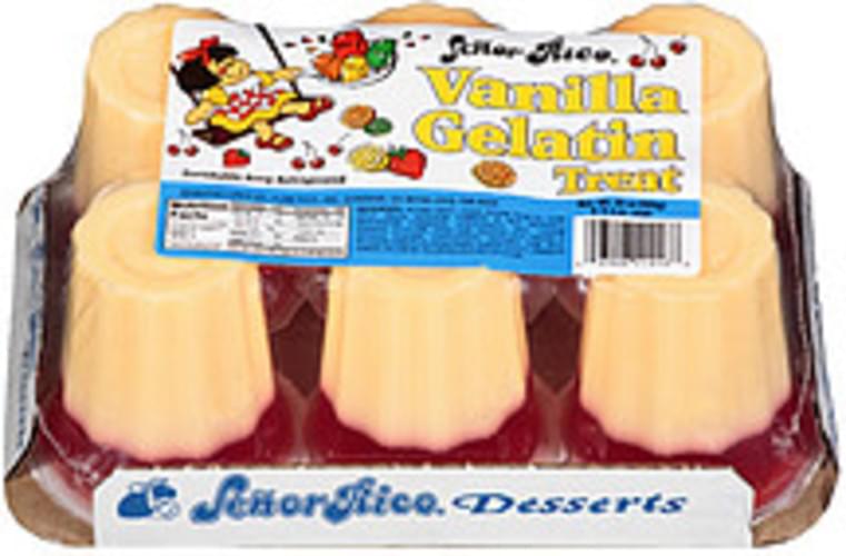 Senor Rico Desserts 6 Cups 55 Oz Ea Vanilla Gelatin Treat 33 Oz Nutrition Information Innit
