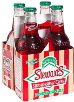 Stewarts Strawberries N' Cream Soda - 4 ea, Nutrition Information | Innit