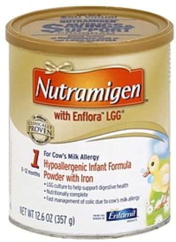 Nutramigen Hypoallergenic, with Iron, with Enflora LGG, Powder, 1 (0-12 ...