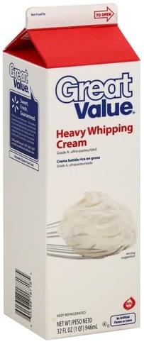 Great Value Whipping Cream